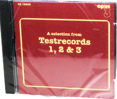 OPUS 3 CD-19500 A Selection From Test-Records 1, 2, & 3 - 1995 SWEDEN ...
