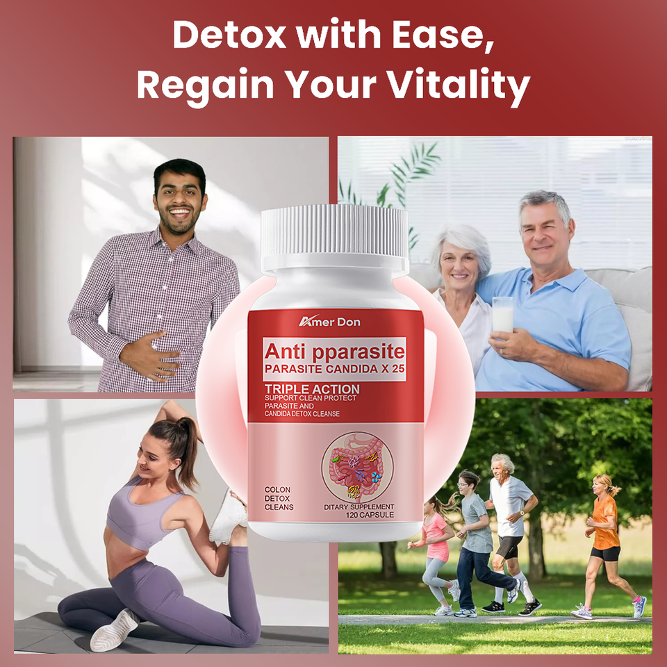 Parasite Cleanse DETOX Liver Colon Yeast Killer Pills All Natural Detox ...