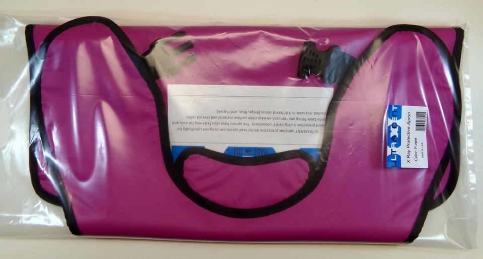 Dental Apron X RAY Lined | Adult Size | Radiography | .3mm | Purple ...