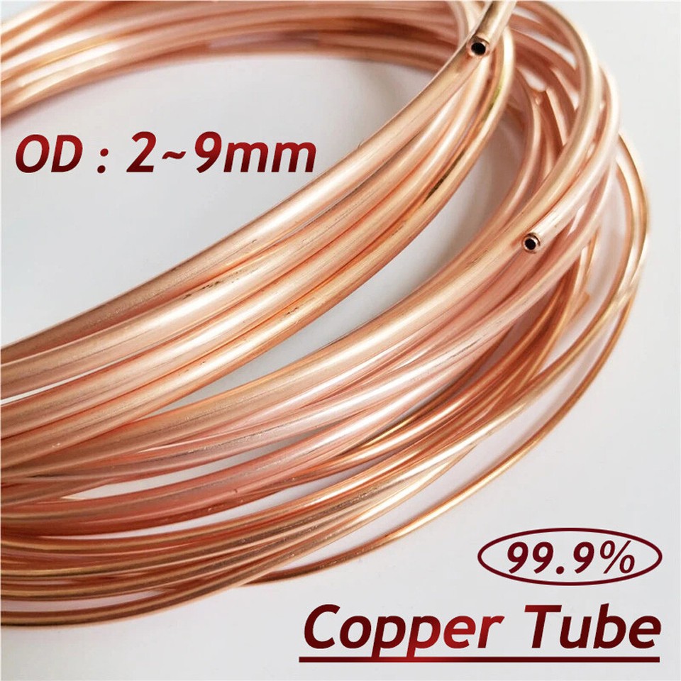 Copper pipe/tube/plumbing/microbore/water/gas/diy - Ø 2mm/3mm/4mm/5mm ...