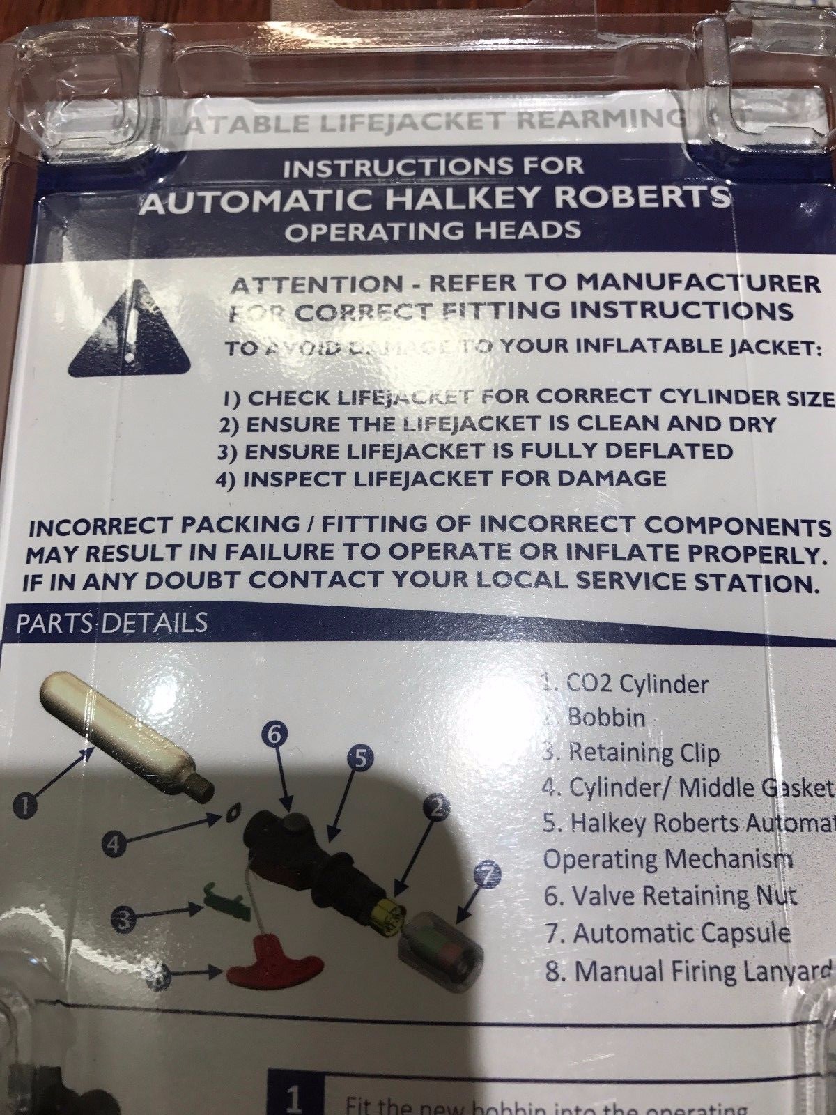 Halkey Roberts Rearming Kit for Lifejackets 33g | eBay UK