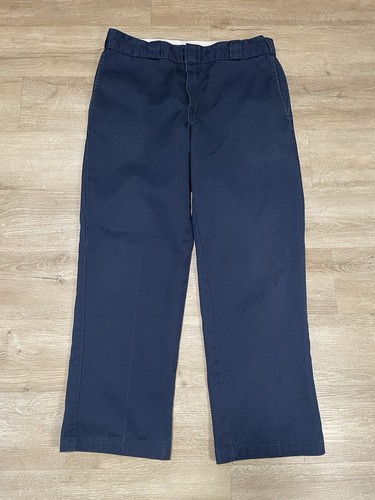 Dickies Work Pants Mens Sz 36x30 874 Original Fit Navy Classic Uniform Bottom | eBay