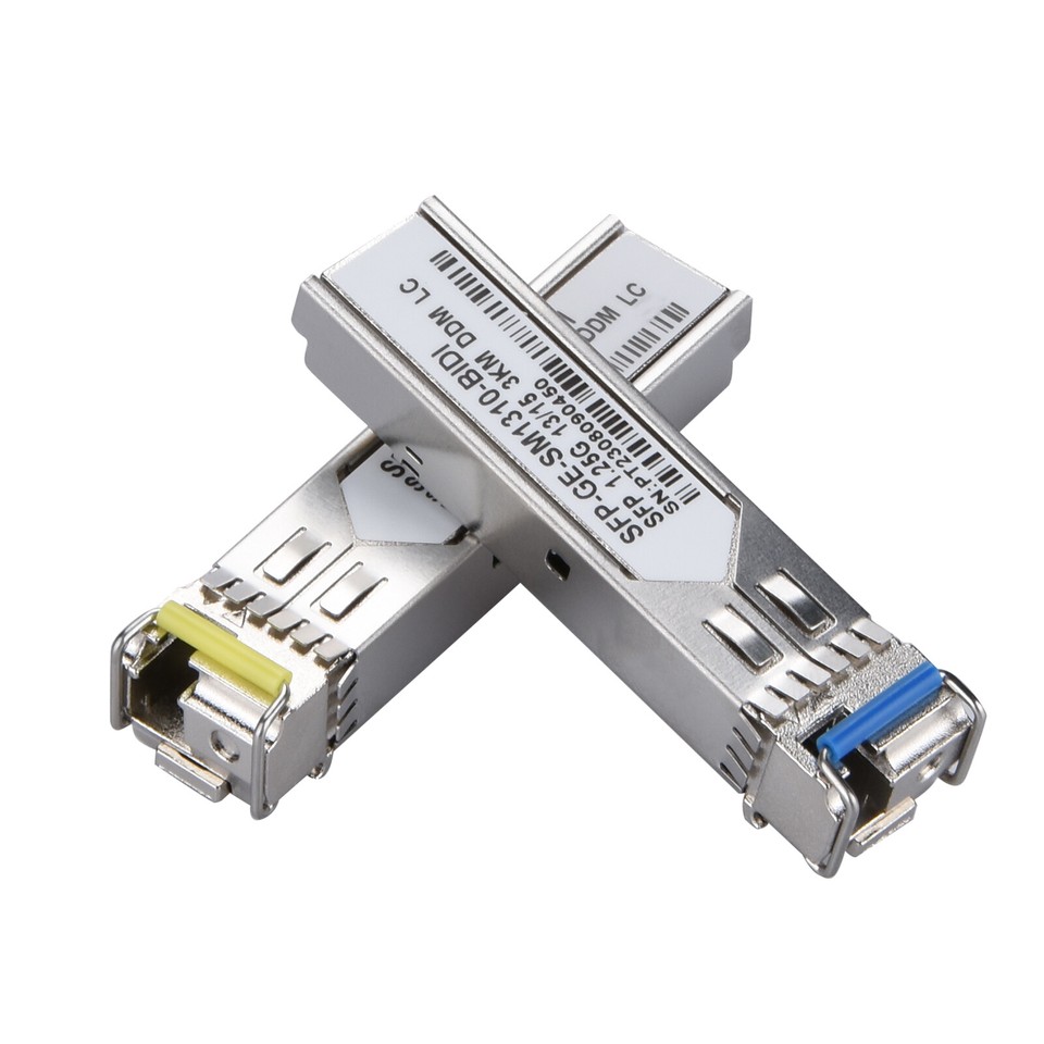 1 Pair 3KM Single-Mode Fiber SMF LC Simplex Connector SFP Transceiver ...