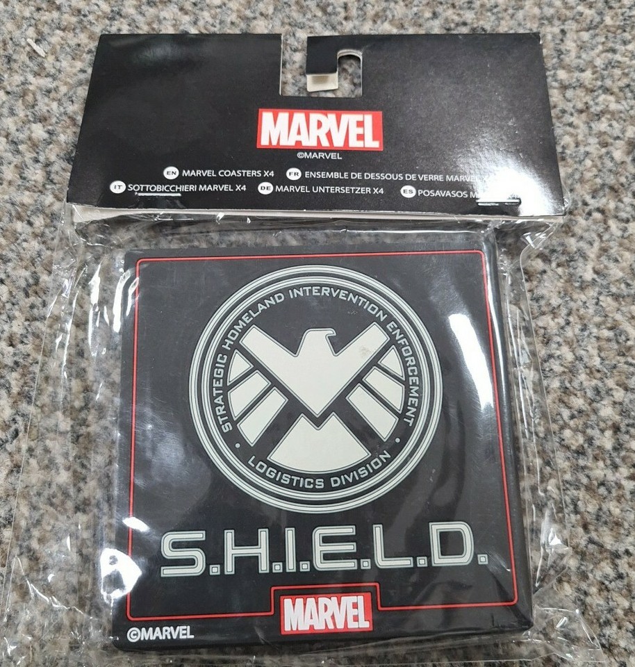 Marvel Comics Coasters SHIELD Quality Rubber Pack of 4 Designs NEW ...