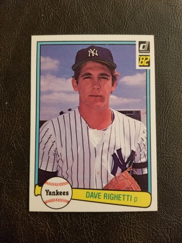 DAVE RIGHETTI 1982 DONRUSS BASEBALL CARD #73 NEW YORK YANKEES RC | eBay