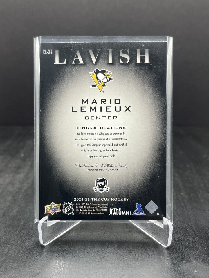 2024-25 Upper Deck The Cup Mario Lemieux Lavish Autograph Auto 02/25 # ...