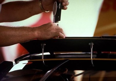 Roof flaps a NASCAR stock car Motor Racing Old Photo | eBay