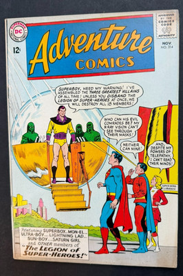 ADVENTURE COMICS #314 1963 VF- 7.5 SUPERBOY DC COMICS WE COMBINE ...