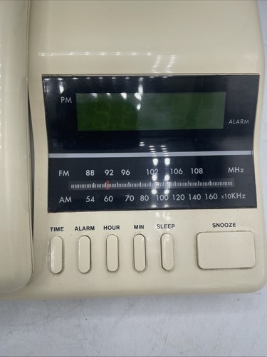 Vintage AT&T Model CRT 330 Desk Corded Telephone Digital Clock Alarm AM ...