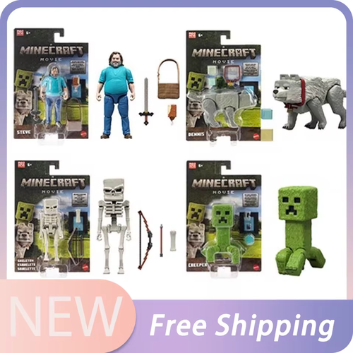 Minecraft Movie Action Figures 4-inch Toy Set A Minecraft Movie Jack ...