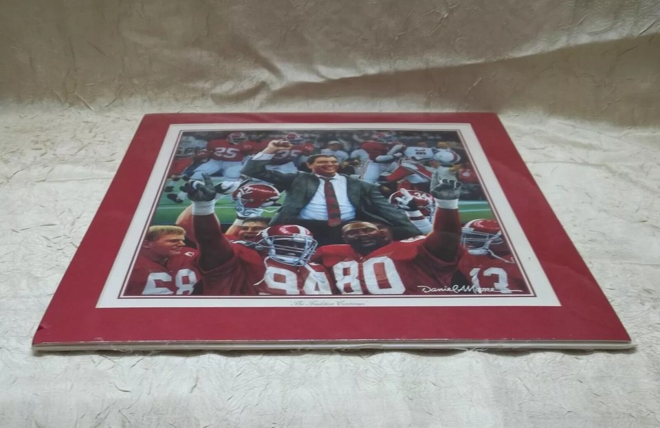Daniel Moore Alabama Football "The Tradition Continues" Matted Print ...