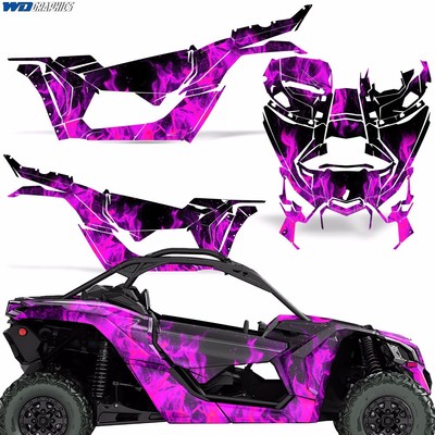 UTV Graphics Decals Stickers for Can-Am Maverick X3 XDS XRS 2DR 16-23 ...