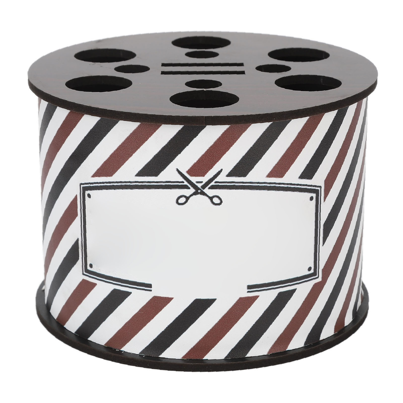 Round Scissors Storage Holder Vintage Large Capacity Wood Scissors ...