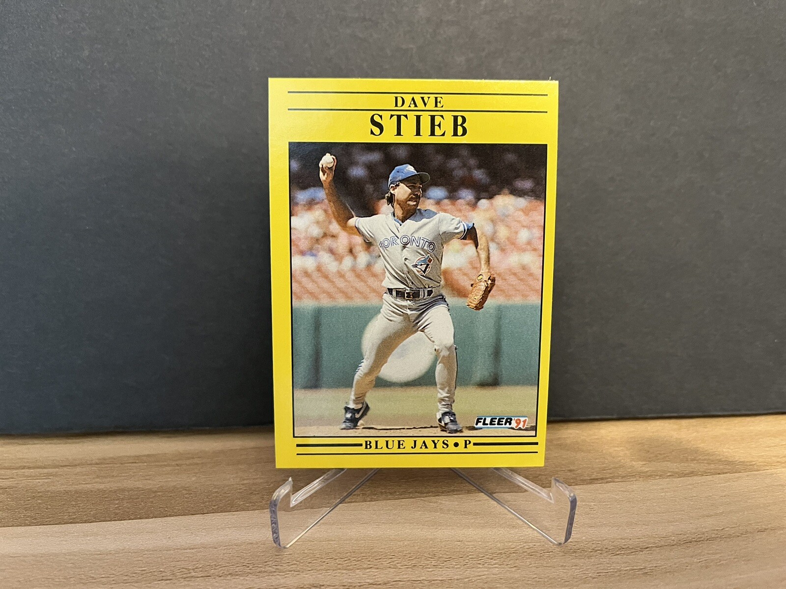 1991 MLB Fleer Dave Stieb #185 Base Card - Pulled From Sealed Set | eBay