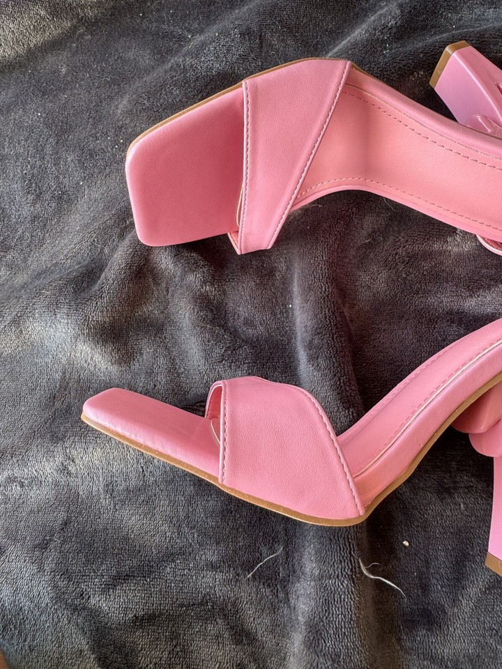 Sandals Size 7.5/pink Shoes /shoes Size 7.5/heels 7.5/heels Size 7.5 ...