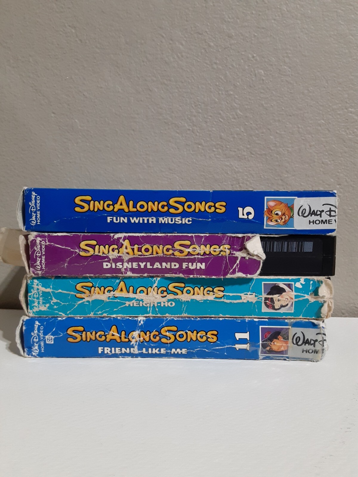 Disneys Sing Along Songs Lot Of 4 VHS Tapes - Fun With Music (VHS, 1993 ...