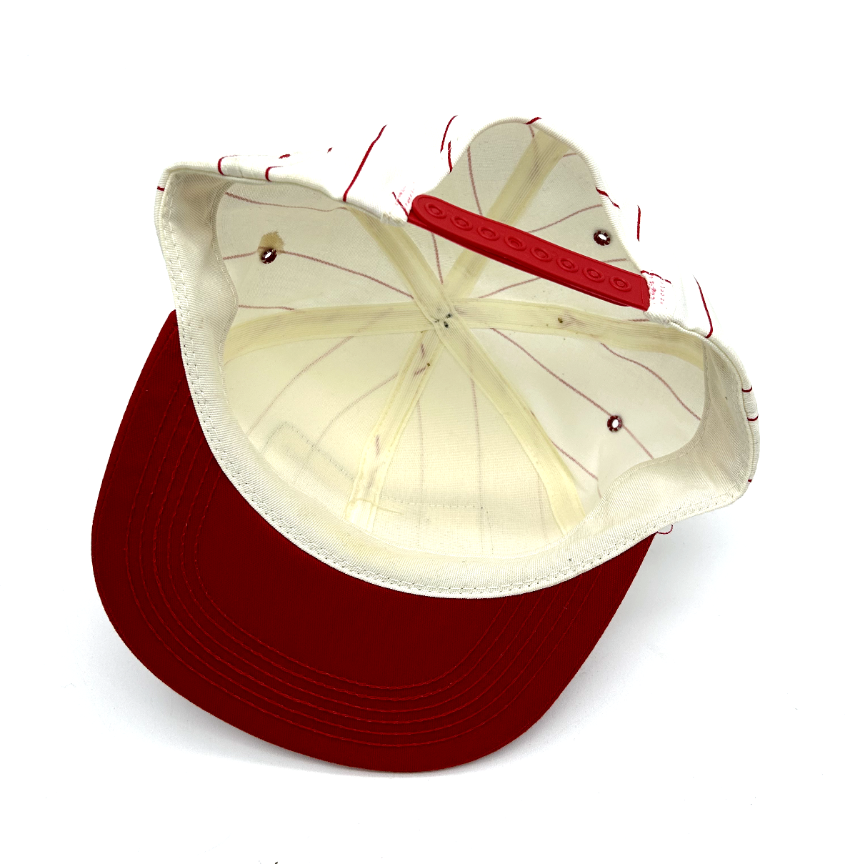 Amoco Snapback Trucker Hat Mens Striped Red White Blue Hat Gasoline Oil ...