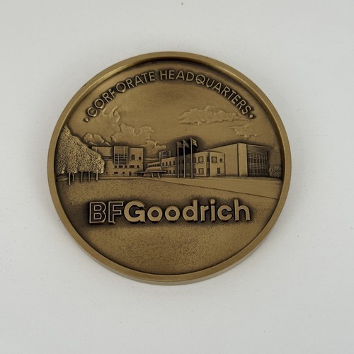 Vintage BF Goodrich Metal Medallion Corporate Headquarters Collectible ...