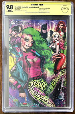 Batman Comic Book #108, DC 2021, Szerdy Variant CBCS Signed & Graded SS ...