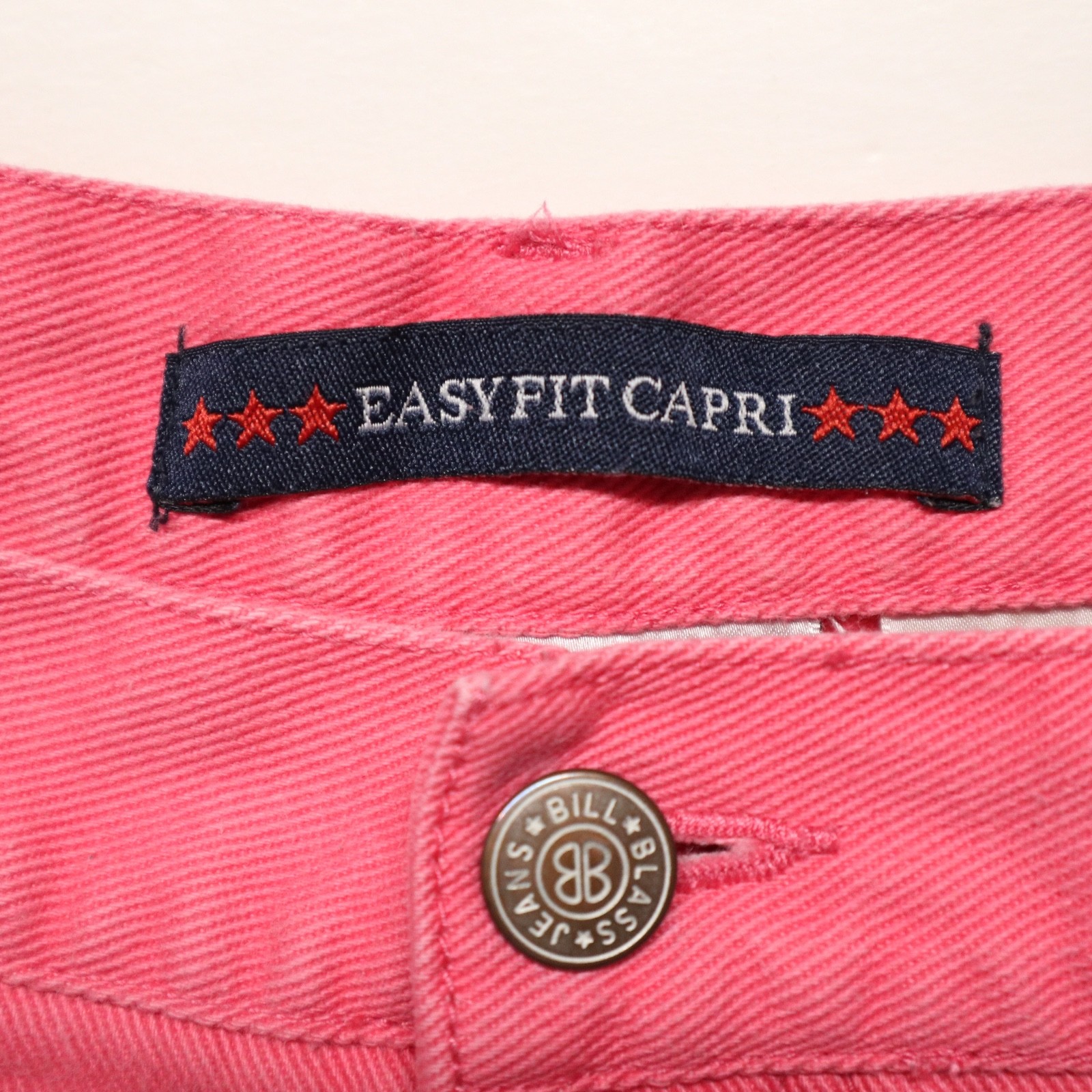 BILL BLASS womens CAPRI pants, s 14 P, pink, 100% cotton | eBay