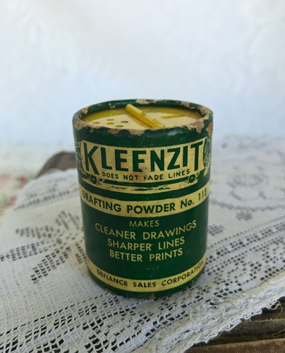 Vintage Kleenzit Drafting Drawing Cleaning Powder Architect General ...