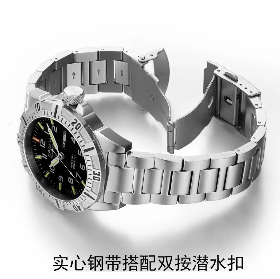 EPOCH Men Quartz Watch Luminous 10 Years Battery Japan Mov't Rotated ...