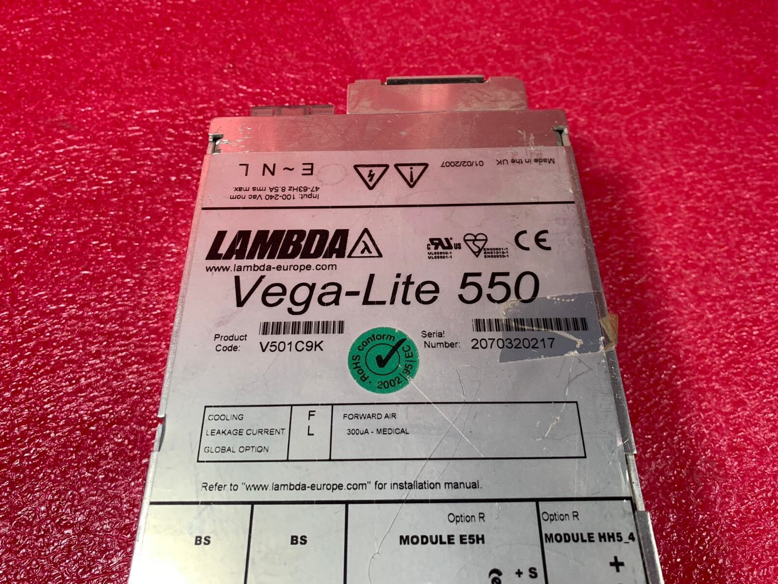 TDK Lambda Vega-Lite 550 Power Supply | eBay