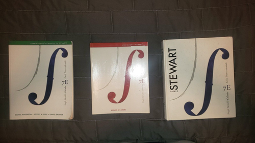 Textbook, study guide & student solutions Stewart's Single Variable ...