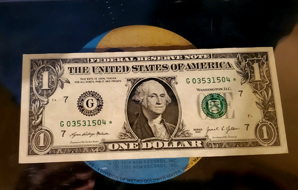 $20 Dollar Bill 2013 Fancy Star note AND a FREE $1 Dollar 2021 STAR ...