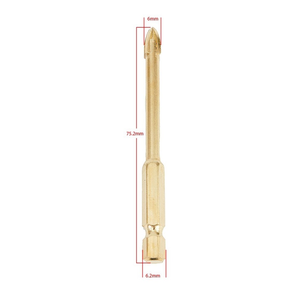 Brand New Drill Bits Bits Ceramic Ceramic Tile Hex Shank Metal 5pcs/Set ...