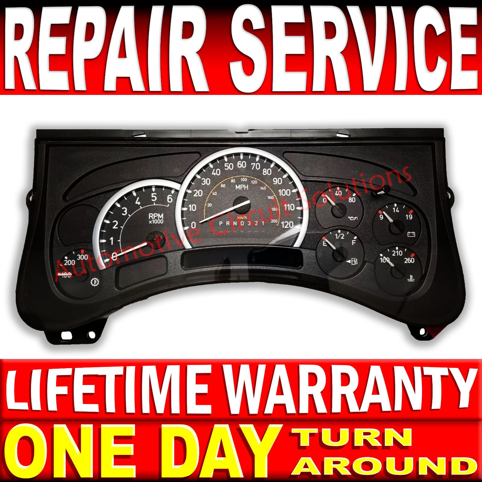 03-07 HUMMER H2 Speedometer Dash Instrument Gauge Cluster *FULL REPAIR ...