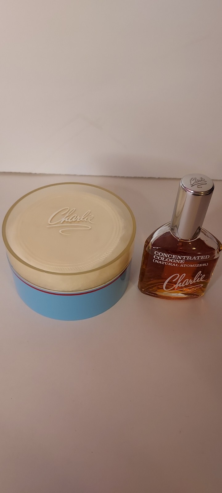 NOS Vtg Revlon Charlie Cologne Spray 2.25 Fl Oz Bottle and 3 oz Dusting ...