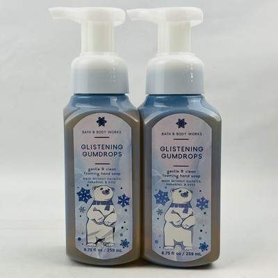 Bath & Body Works Glistening Gum Drops 2 Foaming Hand Soap Lot 8.75 oz ...