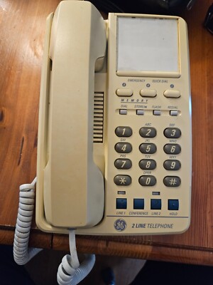 GE 2-9420A 29420A 2 Line Phone Telephone Large Numbers | eBay
