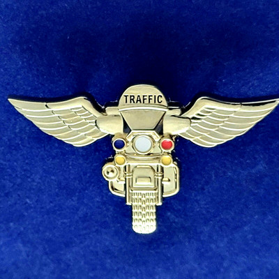 MOTOR WING HD-TRAFFIC PIN: 2" W Size, 24K GOLD Pltd, Item #814 | eBay