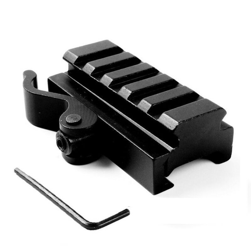 2X Quick Release Detach QR 5 Slots 3/5" Riser Mount for 20mm Picatinny ...