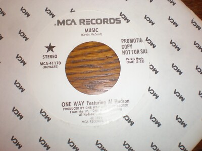 One Way FEATURING Al Hudson 45 Music PROMO MCA | eBay