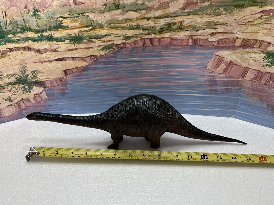 Vintage 1980's Larami Dinosaur Apatosaurus 15-16 Inches Long NICE!! | eBay