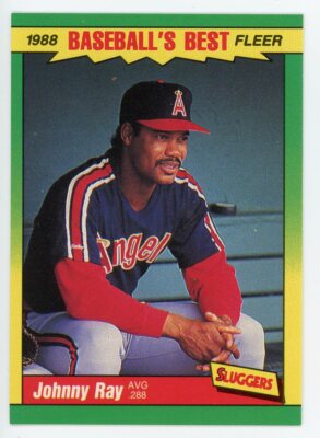 1988 FLEER BASEBALL'S BEST #31 OF 44 - JOHNNY RAY - CALIFORNIA ANGELS ...
