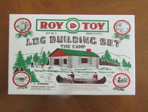 ROY TOY LOG BUILDING SET The Camp Set No. 9 IN BOX | eBay