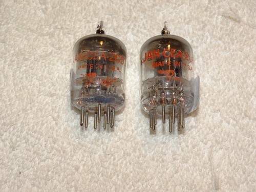 2 x JAN-CEA-2C51(396A) Bendix Tubes*Black -D*Very Strong Matched Pair ...