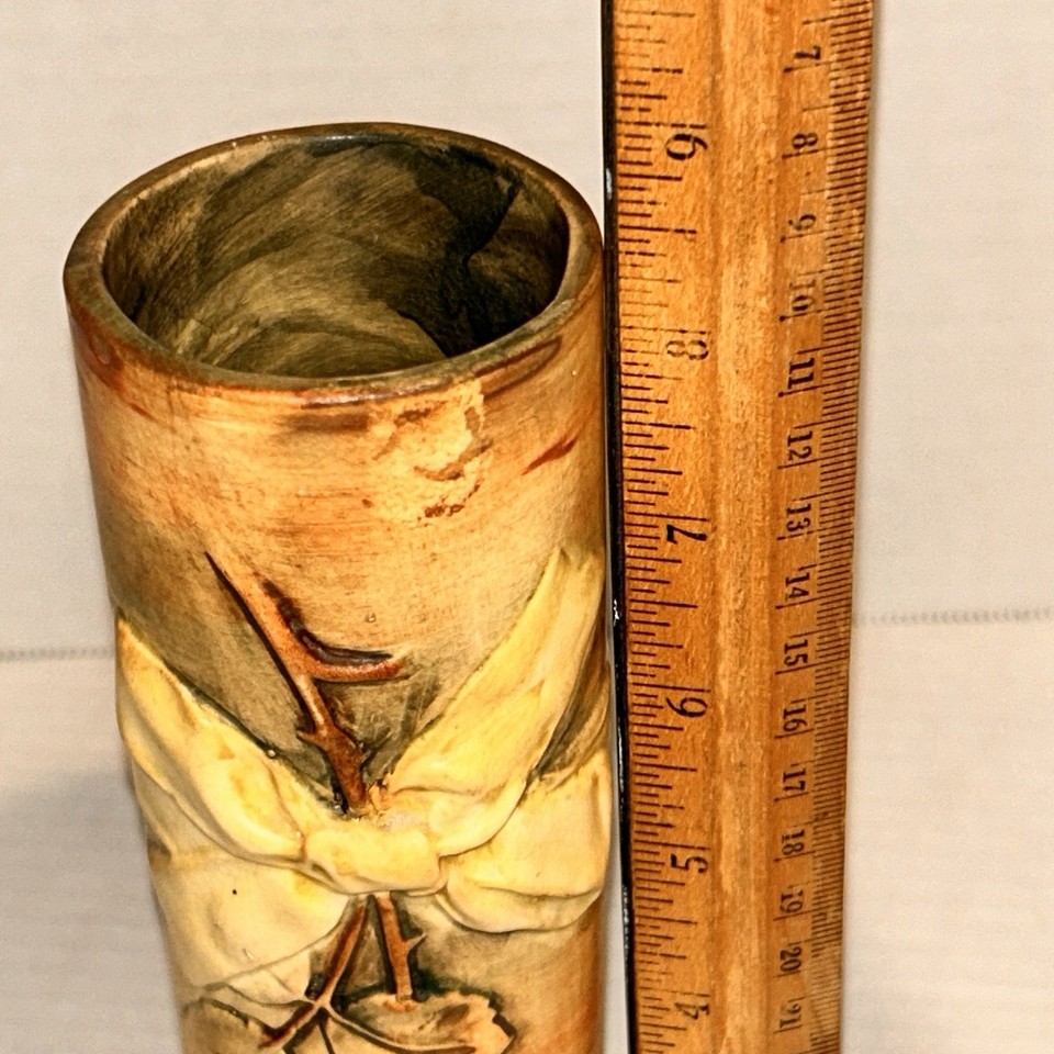 Weller Woodcraft Flemish Rosebud Pottery Vase 8 1/2” Tall Vintage | eBay