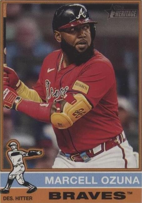 2025 Topps Heritage - Alternate Cartoon Variation Marcell Ozuna #152 ...