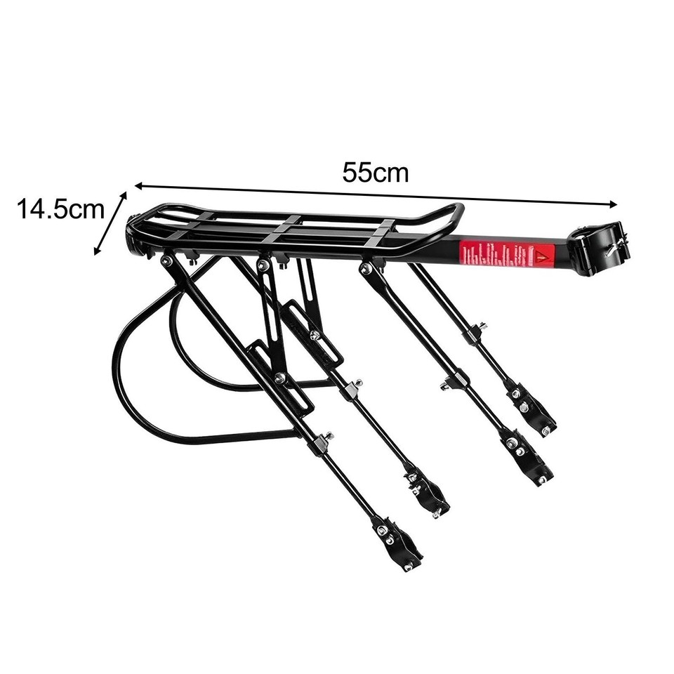 Rear Bike Rack Bicycle Rear Rack Accessories Easy to Install Aluminum ...