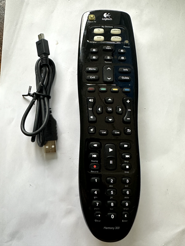 TELECOMMANDE UNIVERSELLE PROGAMMABLE LOGITECH HARMONY 300 FONCTIONNEL ...