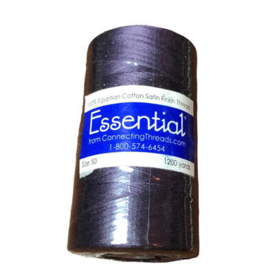 Essential Thread 100% Egyptian Cotton Satin Finish 1200 Yds Plum 20861 ...