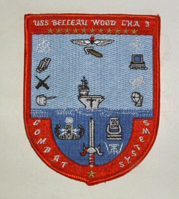 USS Belleau Wood LHA 3 Combat Systems US Navy Jacket Patch | eBay