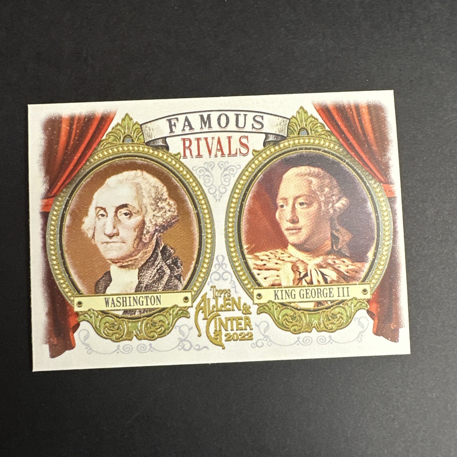 2022 Topps Allen & Ginter Famous rivals #FR-9 George Washington King ...