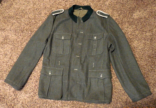 World War Two German Army Combat Uniform Jacket, Wool, Reproduction | eBay