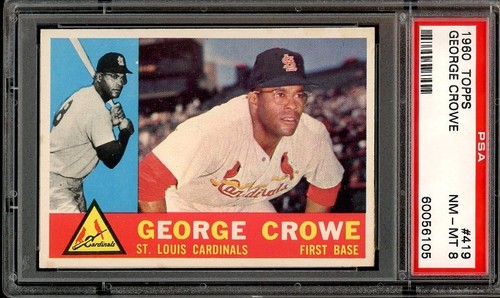 1960 Topps #419 George Crowe PSA 8 EB72124 | eBay